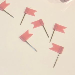 Target | Office | Pink Flag Pins Set Of Two Bottles | Poshmark